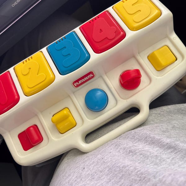 Vintage VTECH Little Smart Touch 'n Light MIRROR Electronic Toy Music ...