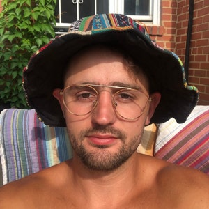 Hemp Patchwork Bucket Hat - Etsy