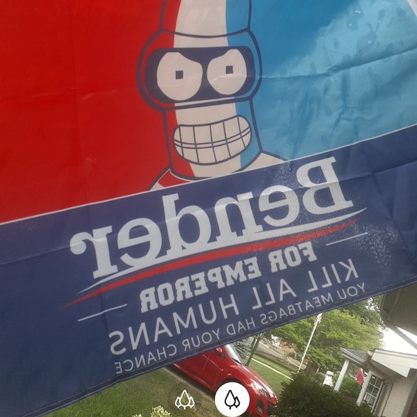 FUTURAMA Bender for Emperor Flag Banner Decoration Tapestry Wall Art ...
