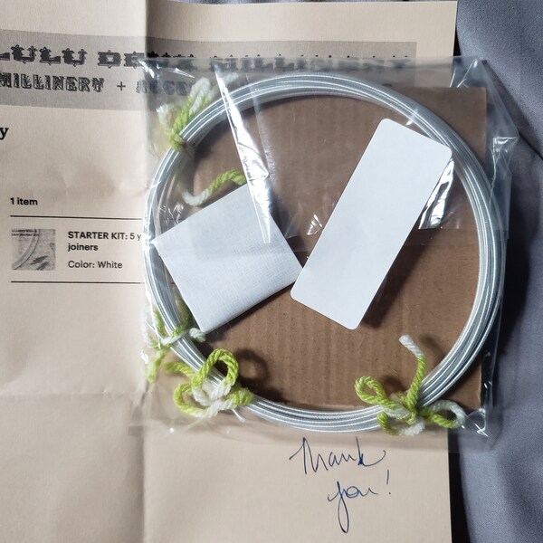 STARTER KIT: 5 Yards 19 Gauge Millinery Wire and 5 Steel Joiners - Etsy
