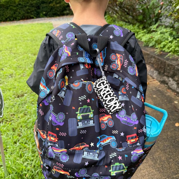 Neon Backpack Tags, Kids Keychains, Personalized Keychain, Acrylic ...