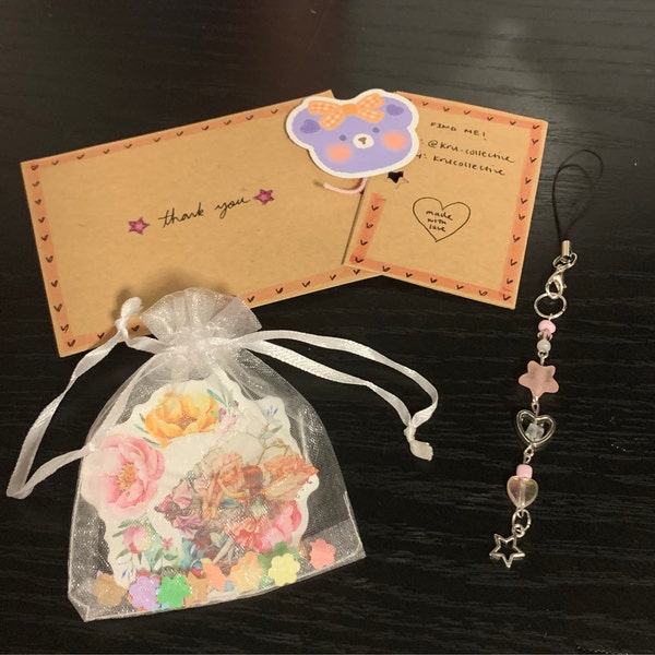 Beaded Phone Charms| Cottagecore Fairycore Star Heart Glass Pearl Jewelry| Rainbow Phone ...