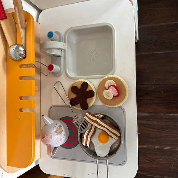 Felt Play Food Breakfast Set: Handmade Pretend Play Toys - Etsy