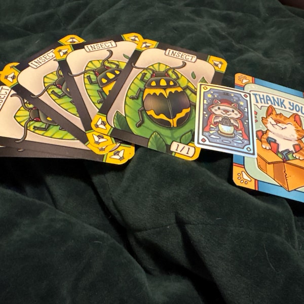 5 Black Insect beeadore Tokens for Magic the Gathering - Etsy