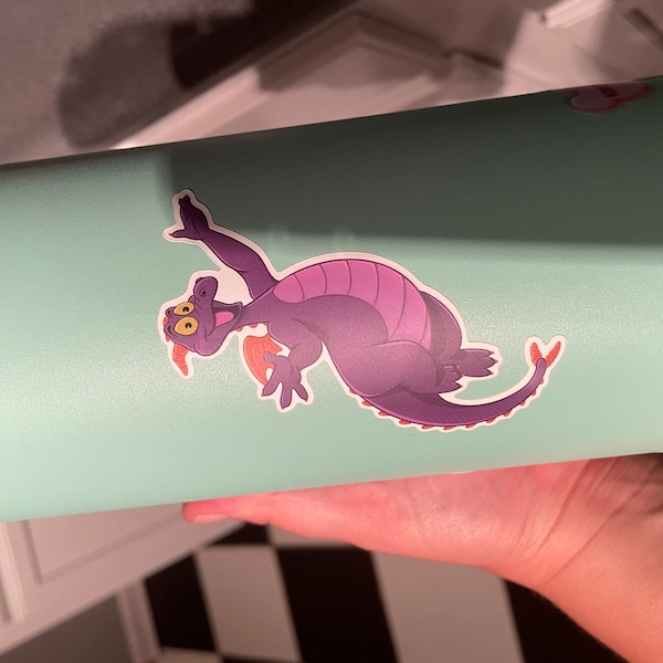 EPCOT Figment Sticker: Waterproof Vinyl Dragon Decal - Etsy
