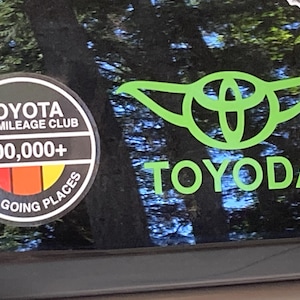 Toyota High Mileage Club Vinyl Sticker 4WD 4X4 Japanese Vintage Retro ...