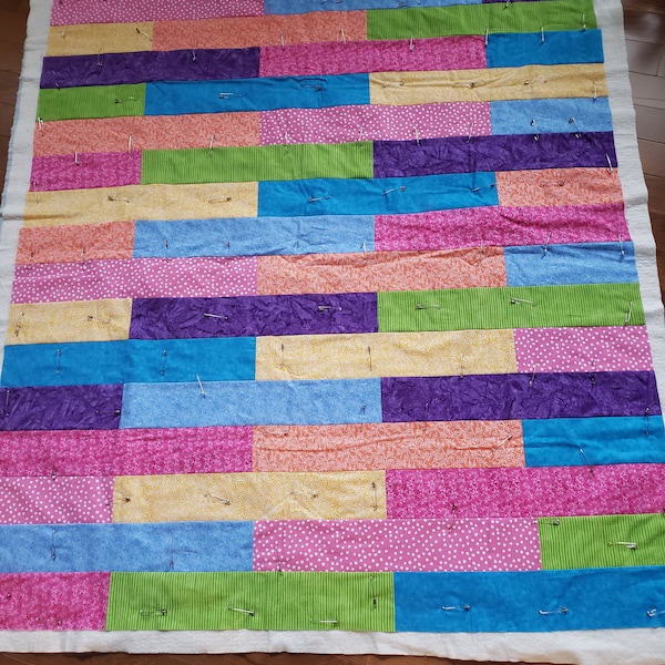 Strip Quilt Pattern All Strips Fat Quarters Striped Easy Simple Quick ...