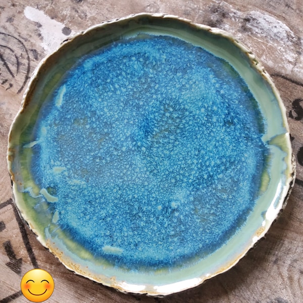 Large Black Plate | Handmade Ceramic Plate | Stoneware Plates | Organic ...