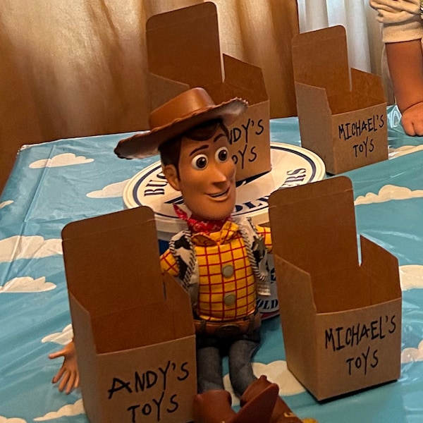 Personalized "andy's Toys" Toy Story Favor Box ~ 2 Different Sizes ...