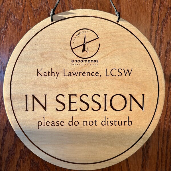 Reversible Welcome Sign in Session Sign for Office Door Sign ...