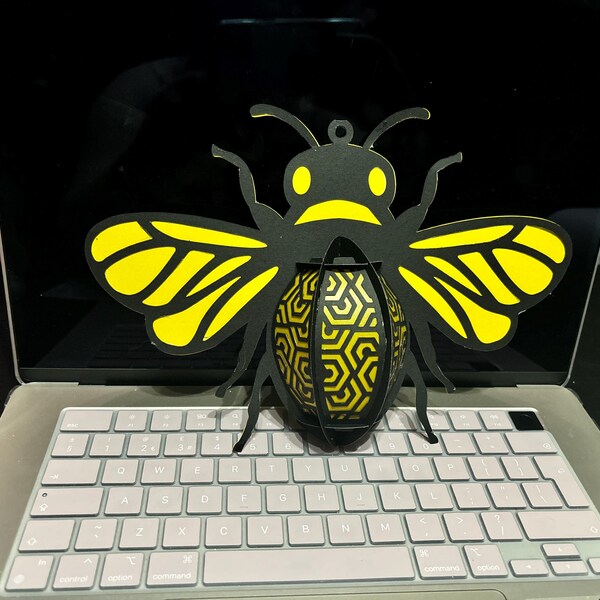 Bee Lantern SVG Template – Insect Paper Cut, DIY Lanterns (digital ...