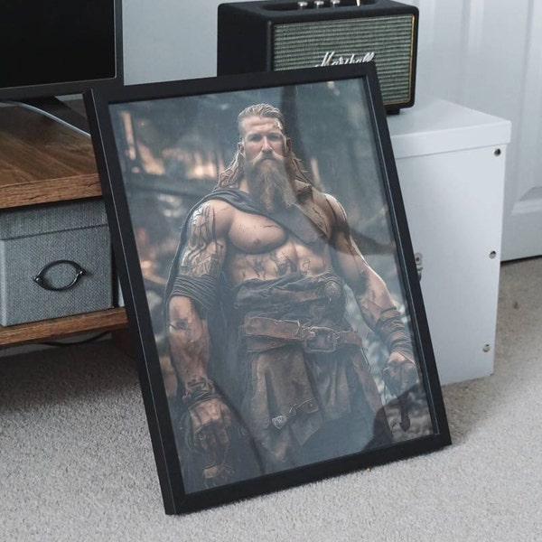 Custom Vikings Portrait From Photo, Personalized Viking Portrait ...