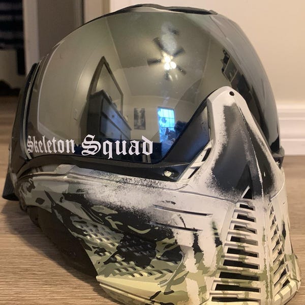 Airsoft Mask Decal - Customizable - Dye I4/i5 - Goggles - Helmet ...