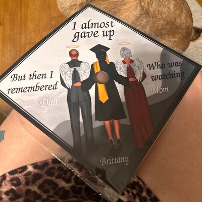 Custom Memorial Cap Decoration, Personalized Memories Graduation Cap ...