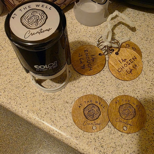 Personalized Address Stamp Labels Self Ink 3 Line Modern Business ...