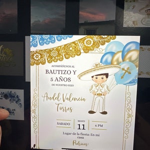 Editable Royal Blue Grand Palace Mis Quince Invitation, Elegant Blue ...