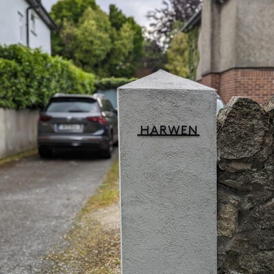 House Name Sign, Outdoor House Name Plaque, Custom Metal Sign, Outdoor ...