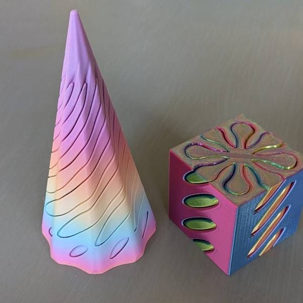 Passthrough Vortex Cube Fidget Toy 3D Printed Desk Toy Stress Relief - Etsy