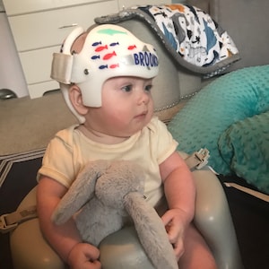 Baby Helmet Decals, Shark Cranial Band Doc Band Design for ...