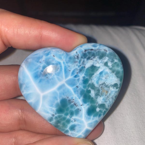 Set of 4 | 75g Translucent Larimar Crystal, High Quality Larimar Stone ...