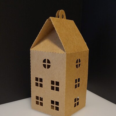 Village Gift Box SVG, Advent Box SVG, Favor Box SVG, Box Template ...