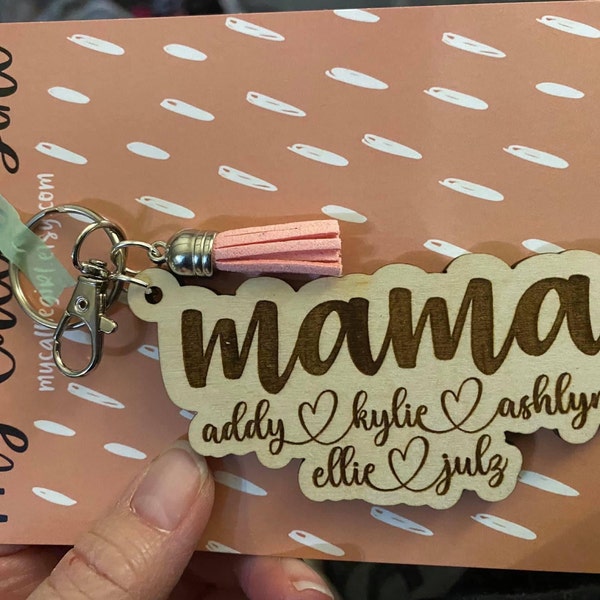 Mama Keychain, Mom Keychain, Gift for Mom, Custom Keychain, Mother’s ...