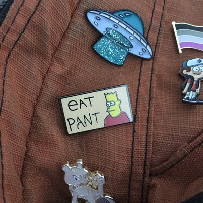 Eat Pant Bart Simpson Enamel Pin Bort Simpson - Etsy