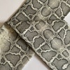 GREY Digital Snake Skin Print Fabric Animal Python Cotton Home Decor ...