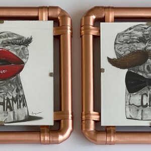 Copper Pipe Photo Frames - Etsy