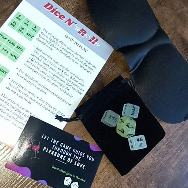 Role Playing Timer Dice Game Set Bachelorette, Party, Couples, Fun ...