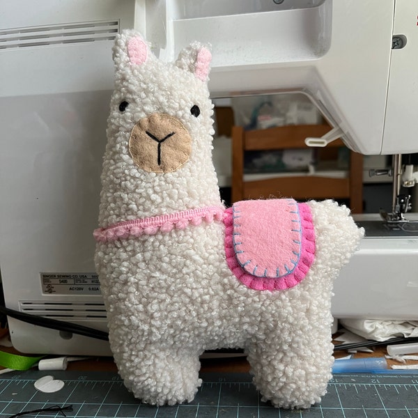 Felt Llama Softie Toy Sewing Pattern Tutorial PDF E PATTERN - Etsy
