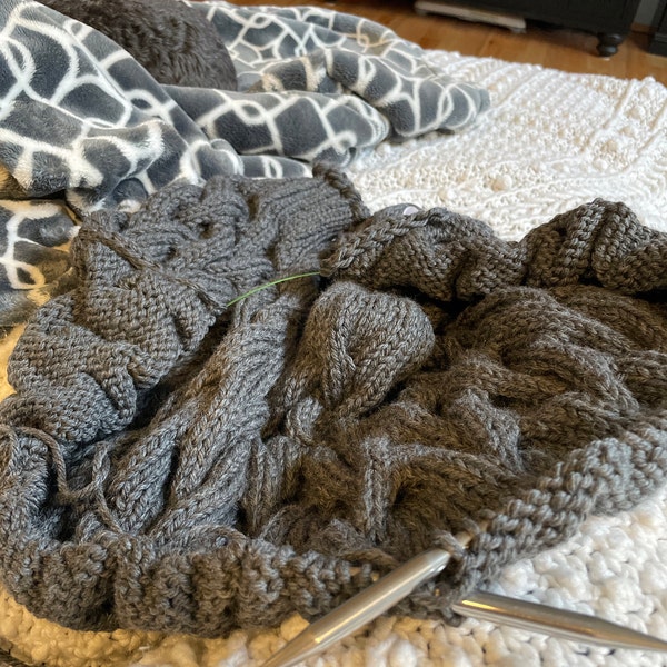 Knitting Pattern - the Inga Hood - Oversized Cowl Pattern - Hooded Cowl ...