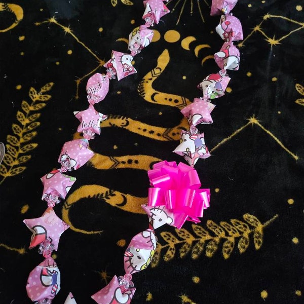 Rainbow Origami Star Lei Garland for Graduation Colorful - Etsy