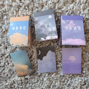 Nature Mini Washi Sticker Booklet Assorted Pattern Sky Green Botanical ...