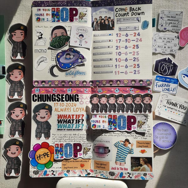 Bangtan Small or Large Sticker - RPWP Lost Namjoon RM - Etsy UK