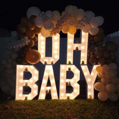 3FT Marquee Letters, Numbers 3D Letters Large Light up Letters Wedding ...
