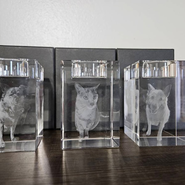 3D Crystal Photo, Custom 3D Crystal Photo Cube, Custom Photo Gift ...