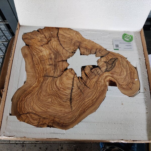Large Olive Tree Root Sheet , Live Edge Root Slice With Which You Can ...