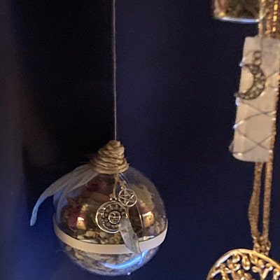 Witch Ball, New Home, House Blessing Ball, Witch Ball Amulet, Witchball ...