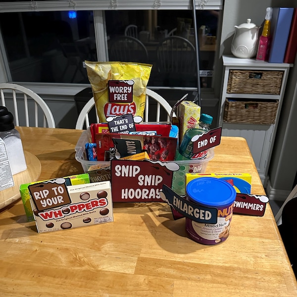 Husband Vasectomy Gift for Snip Snip Vasectomy Gift for Vasectomy Party ...