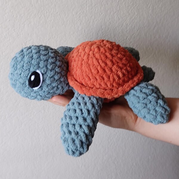 Crochet Rose Turtle Pattern, No Sew Crochet Pattern, Crochet Amigurumi ...