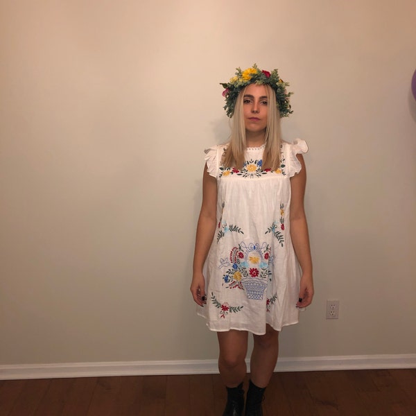 Midsommar Flower Crown, Spring Meadow Floral Headband, Artificial ...