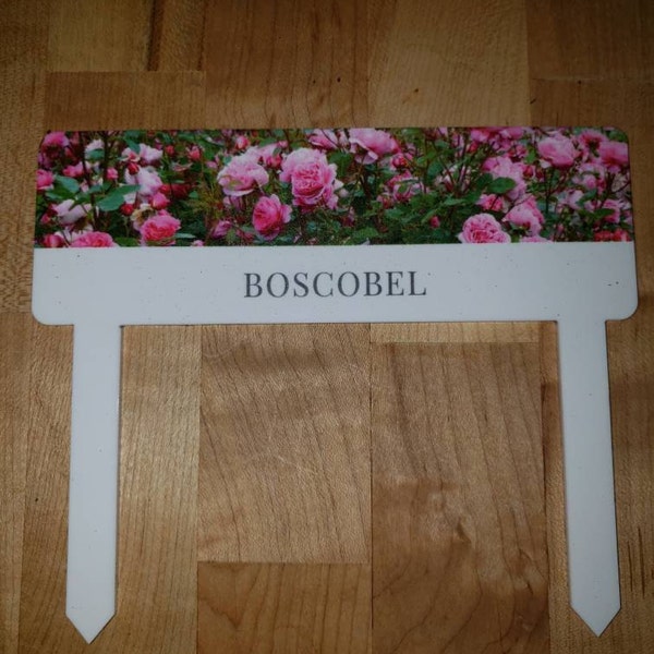 Garden Stakes With Picture Roses Plant Labels With Pictures Garden Name ...