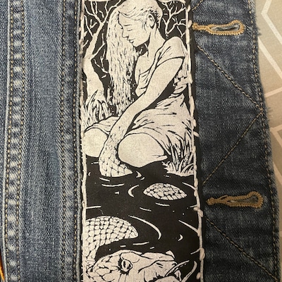 SNAKE WITCH PATCH Whoa She's Kneeling by the Lakeside and Her Arm is ...