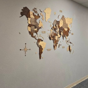 World Map Push Pin Wall Art, Travel Map Flag Push Pins, Flags Push Pins ...