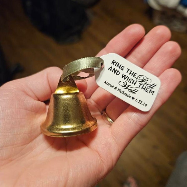 Ring the Bell and Wish Them Well Personalized Wedding Favor (my MEDIUM ...
