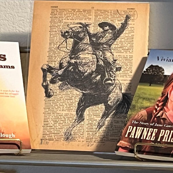 Cowboy Western Wall Themed Dictionary Print Set #1160 - Southwest Decor ...