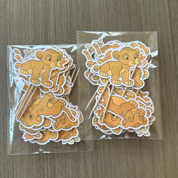 3 Baby Lion King, Simba Mini Diaper Cakes, Party Decoration, Baby ...