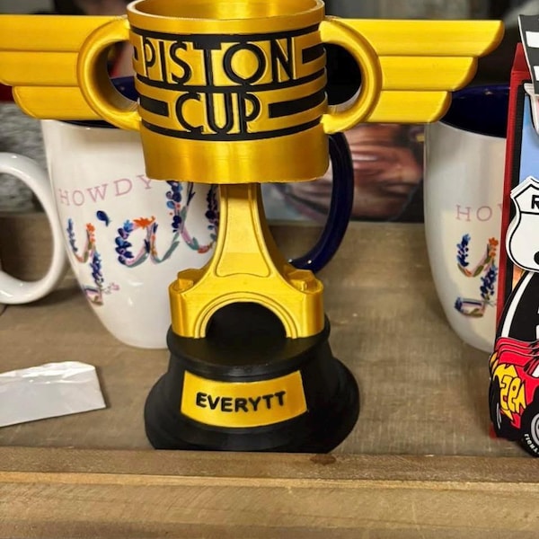 Personalized Piston Cup Name Trophy | 3D Printed - Etsy