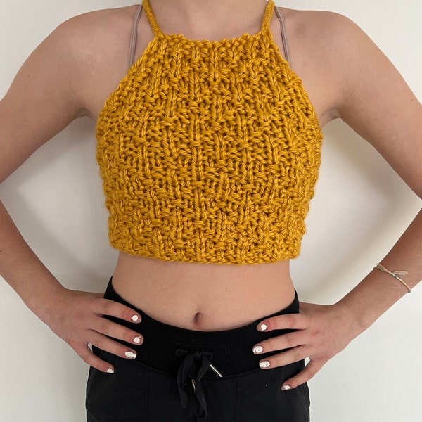 Crop It Like It's Hot Top | Digital Download | Chunky Knit Crop Top ...